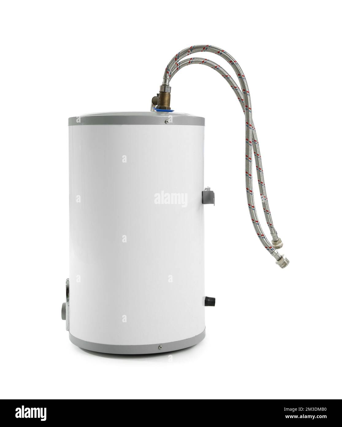 Modern electric boiler on white background Stock Photo - Alamy