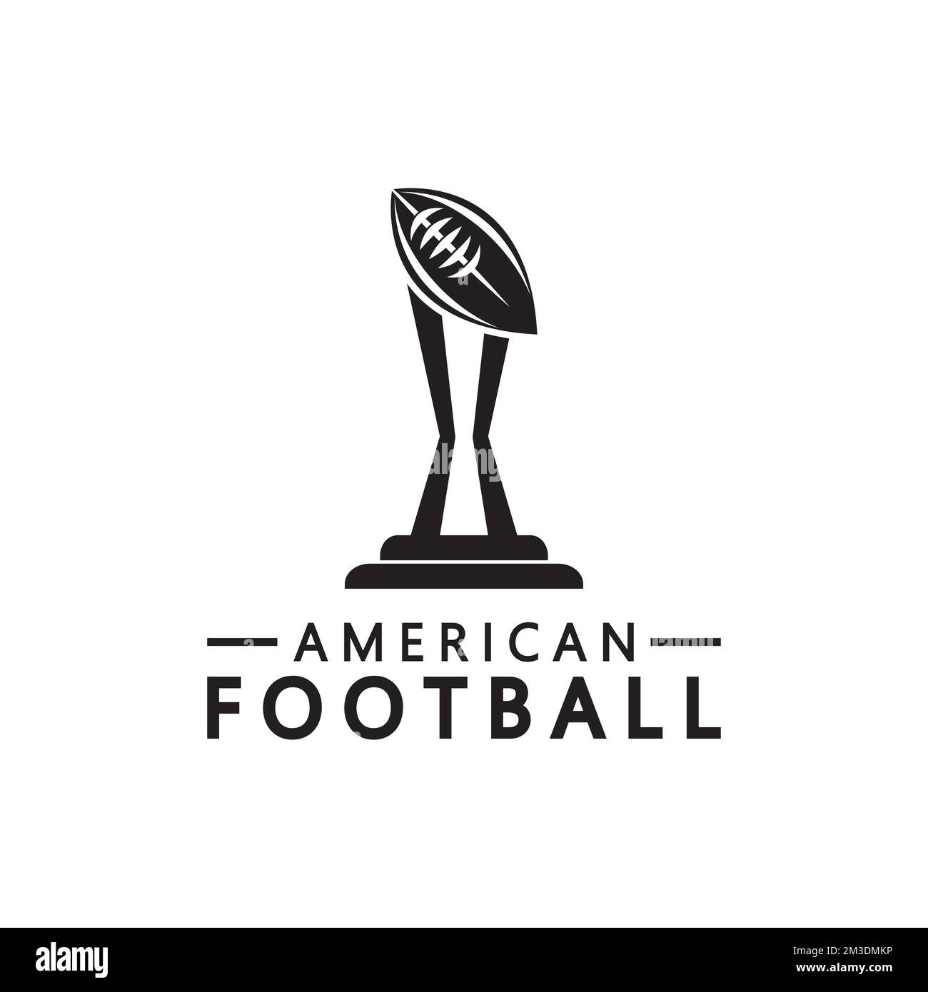 Winner American football Championship Trophy Logo Design vector icon ...