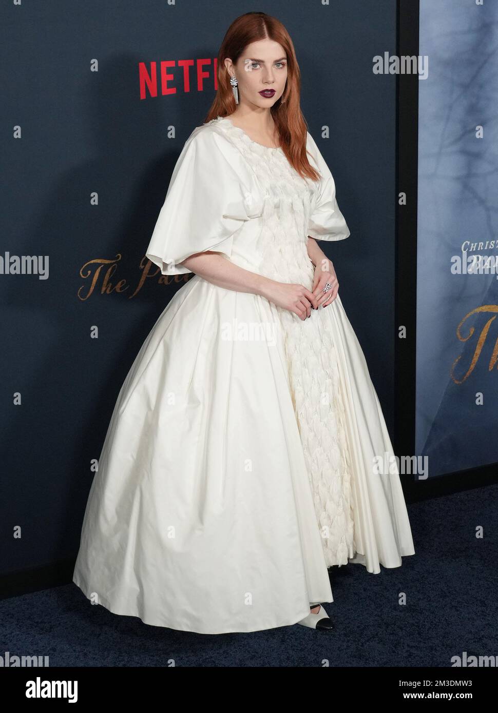 Lucy Boynton arrives at THE PALE BLUE EYE Los Angeles Premiere held at ...