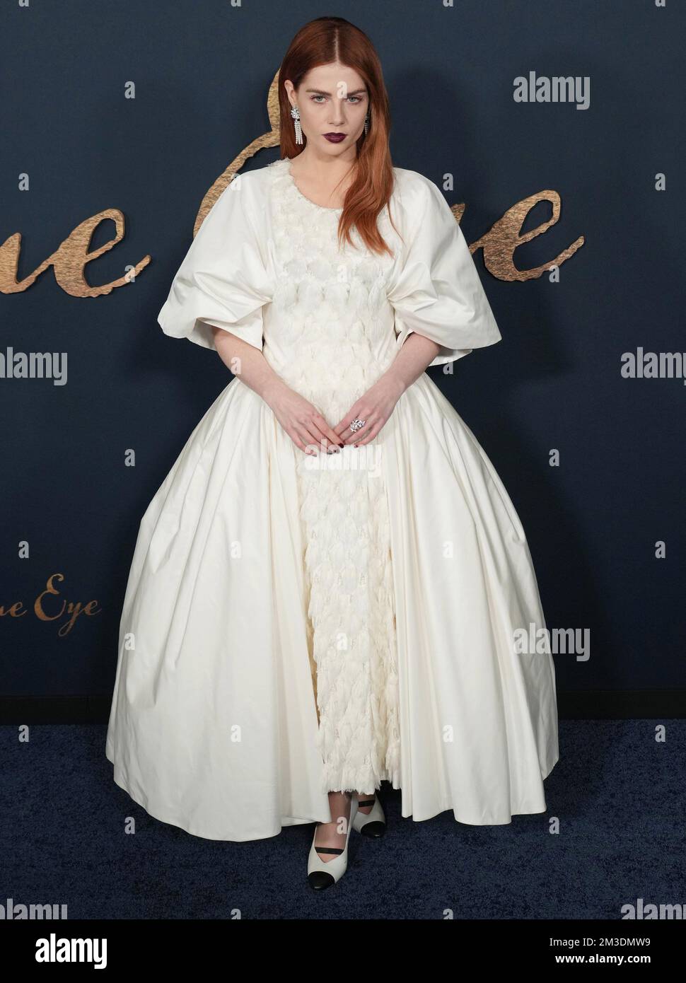 Lucy Boynton arrives at THE PALE BLUE EYE Los Angeles Premiere held at ...