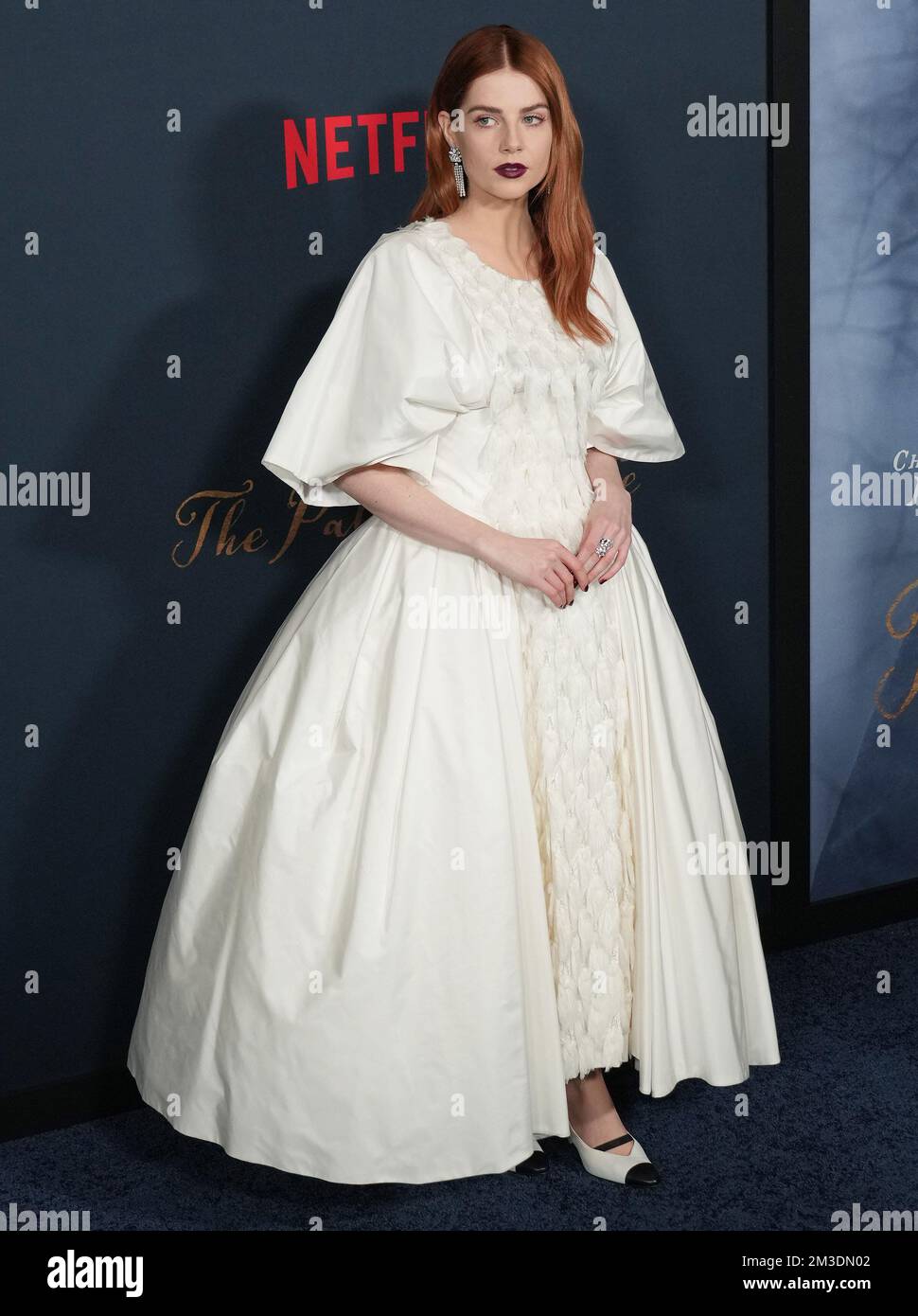 Lucy Boynton arrives at THE PALE BLUE EYE Los Angeles Premiere held at ...