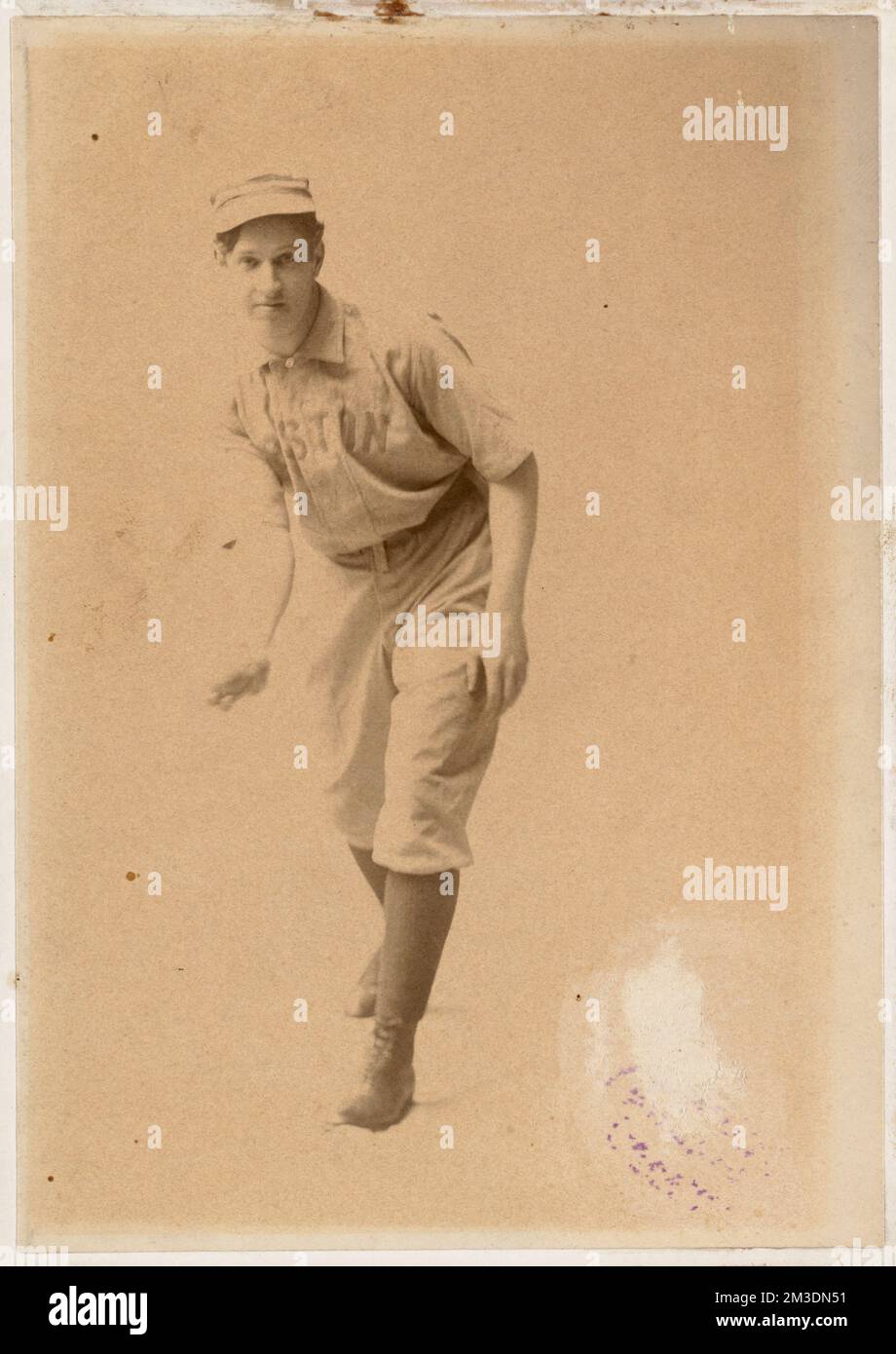 Kid Nichols showing pitching motion, ball held low , Baseball players ...