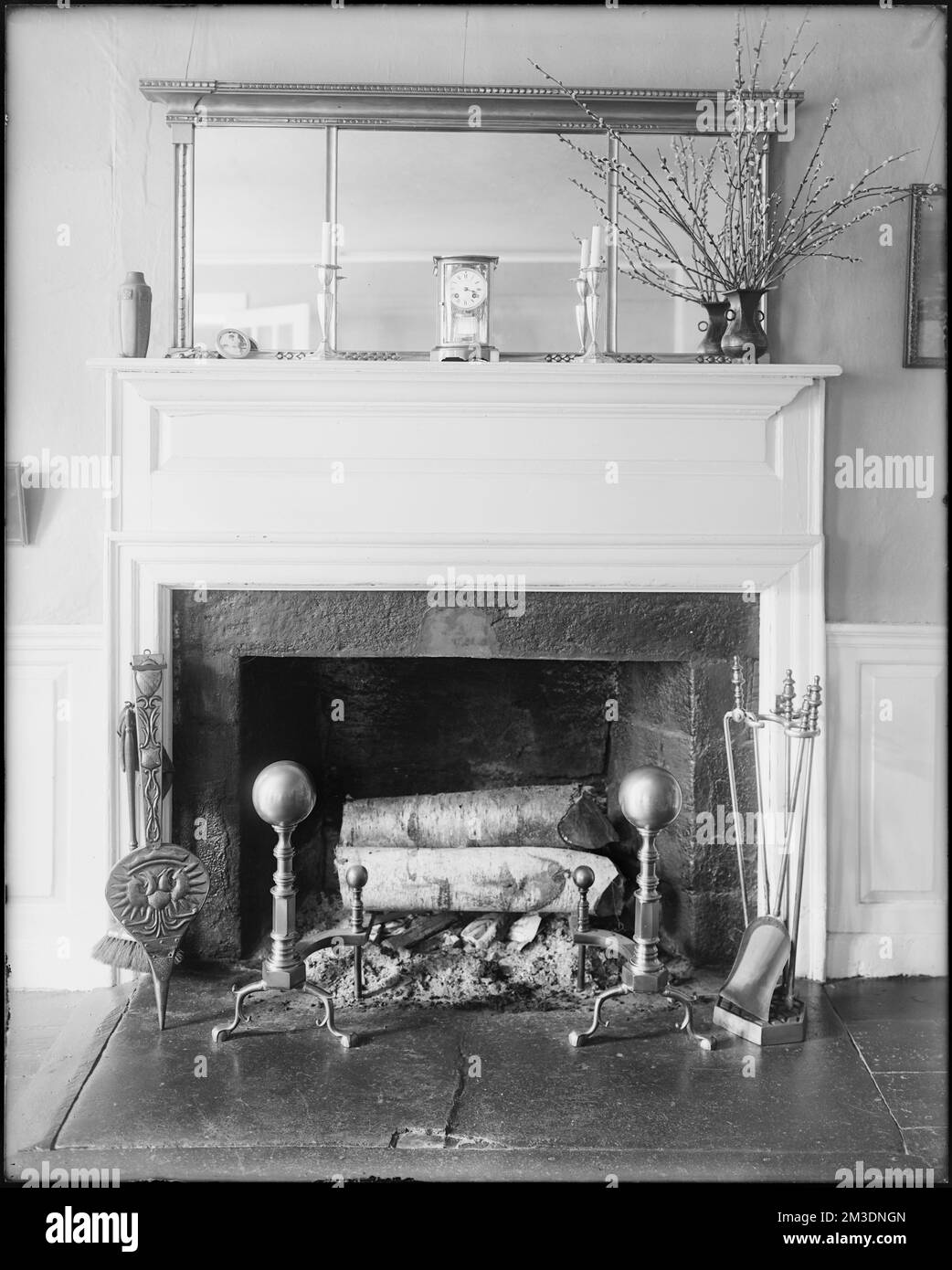 Kingston, Rhode Island, interior detail, mantel, Thomas S. Taylor house ...