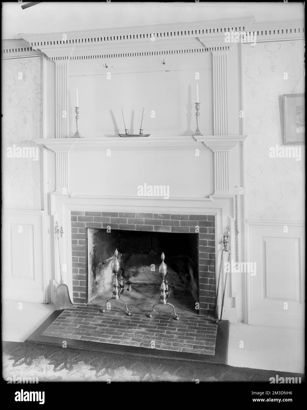 Kingston, Rhode Island, interior detail, mantel, Helme house , Houses ...
