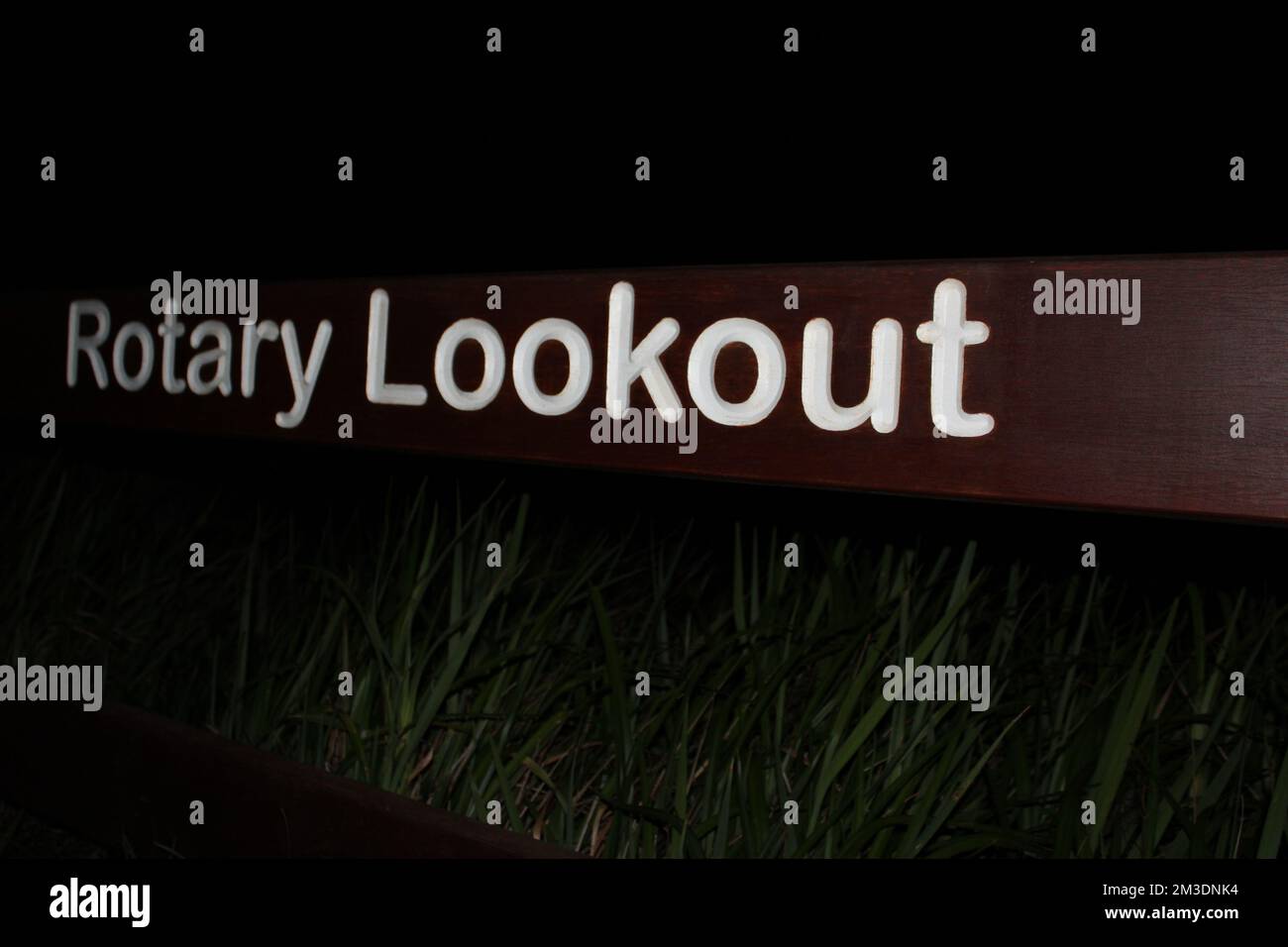 Location Sign at Rotary Lookout Stock Photo - Alamy