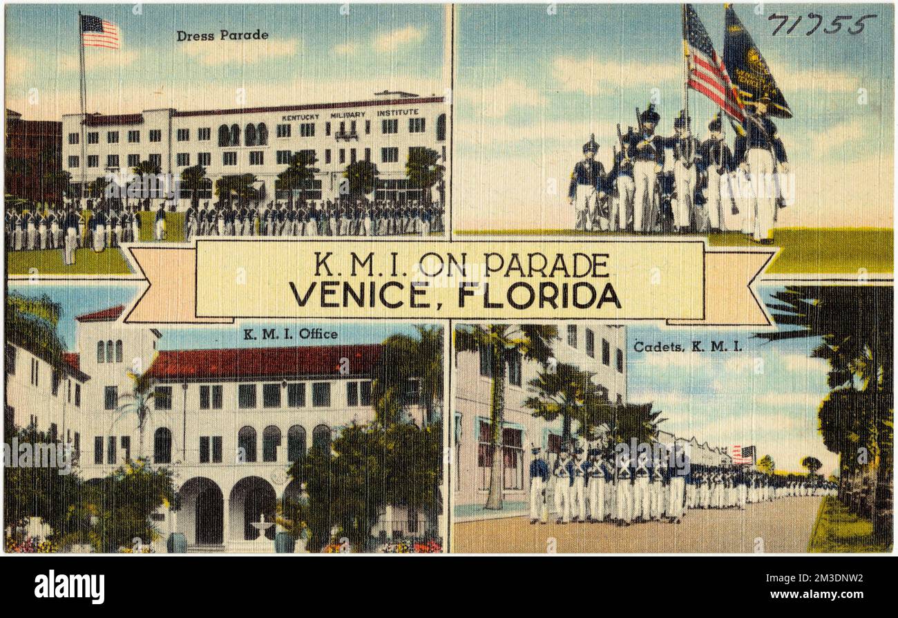 K.M.I. on parade, Venice, Florida , Military facilities, Tichnor ...