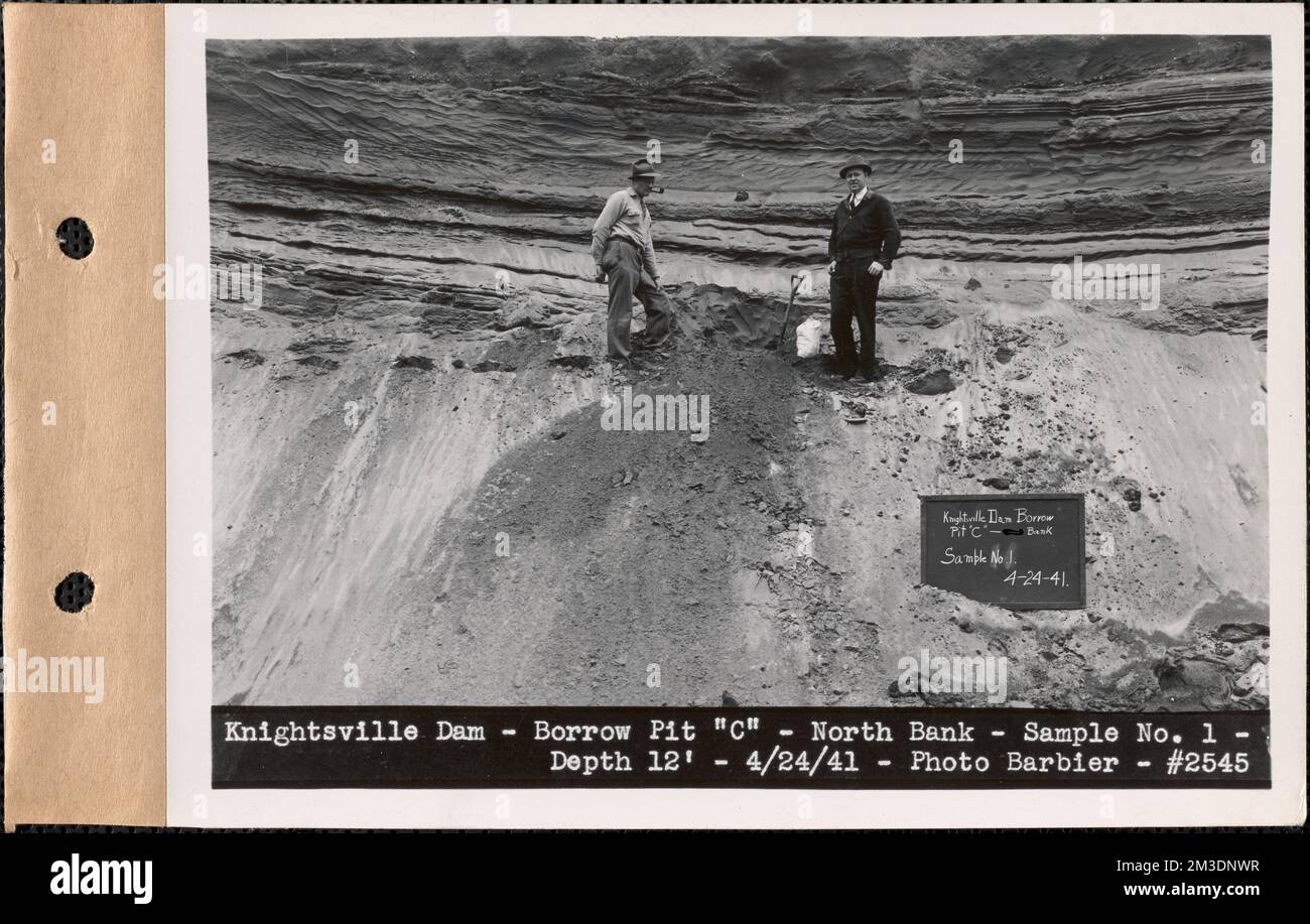 Knightsville Dam, Borrow Pit 'C,' north bank, sample no. 1 - depth 12 ...