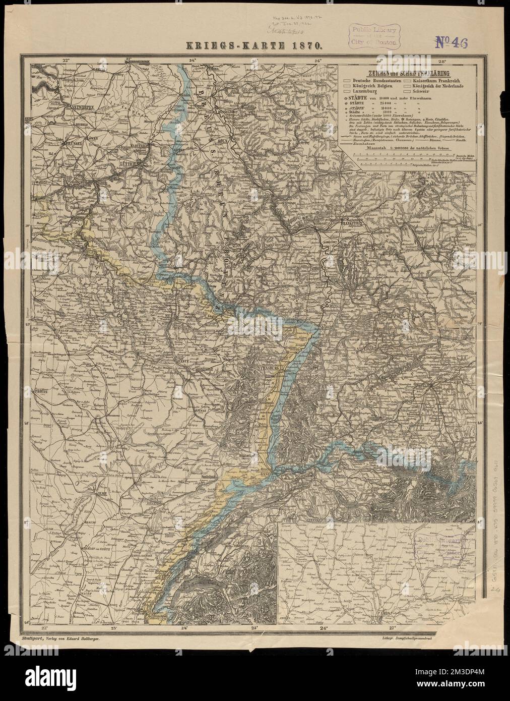 Kriegs-karte 1870 , Franco-Prussian War, 1870-1871, Maps, France, Maps ...