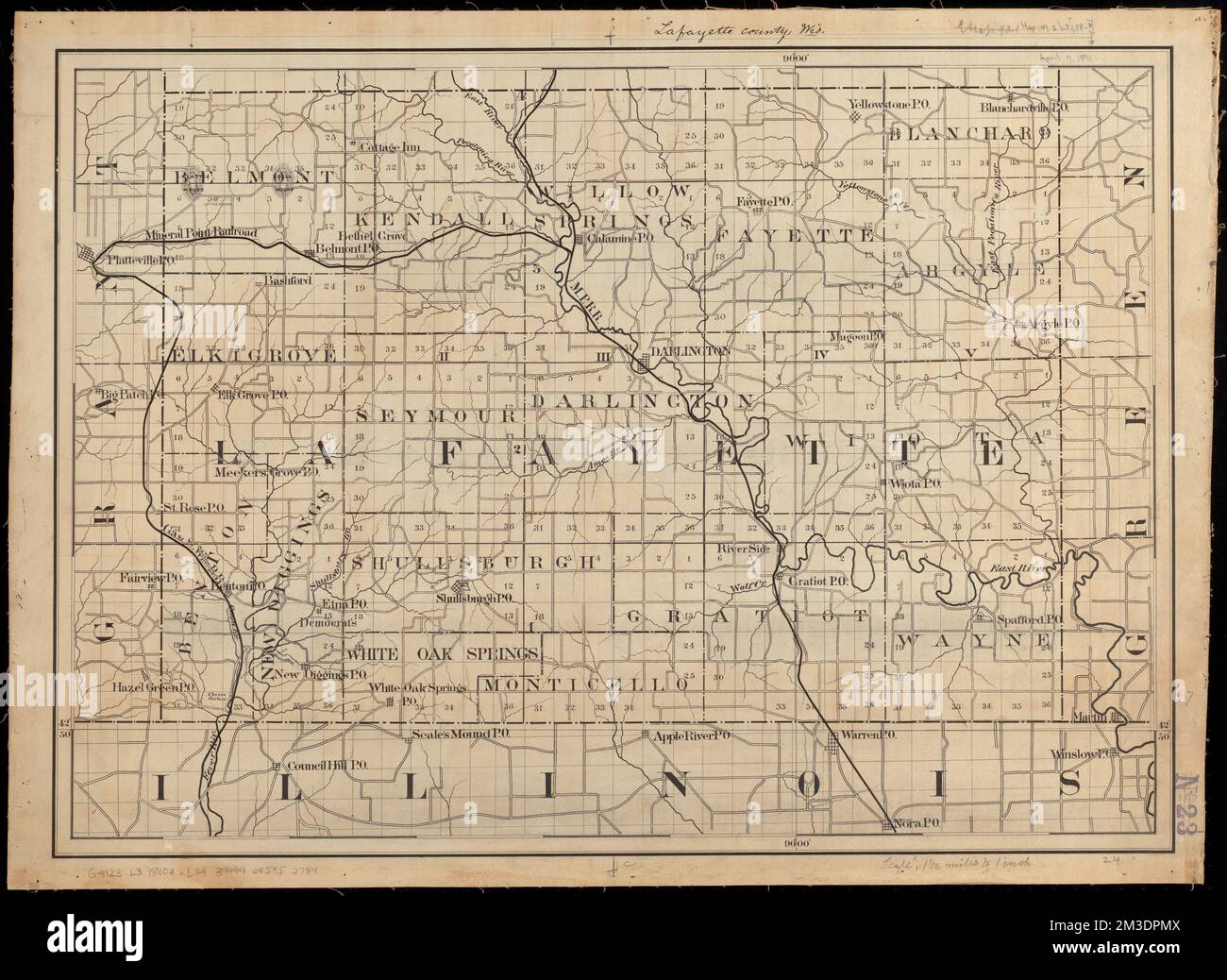 Lafayette County, Wis. , Lafayette County Wis., Maps, Manuscript maps ...