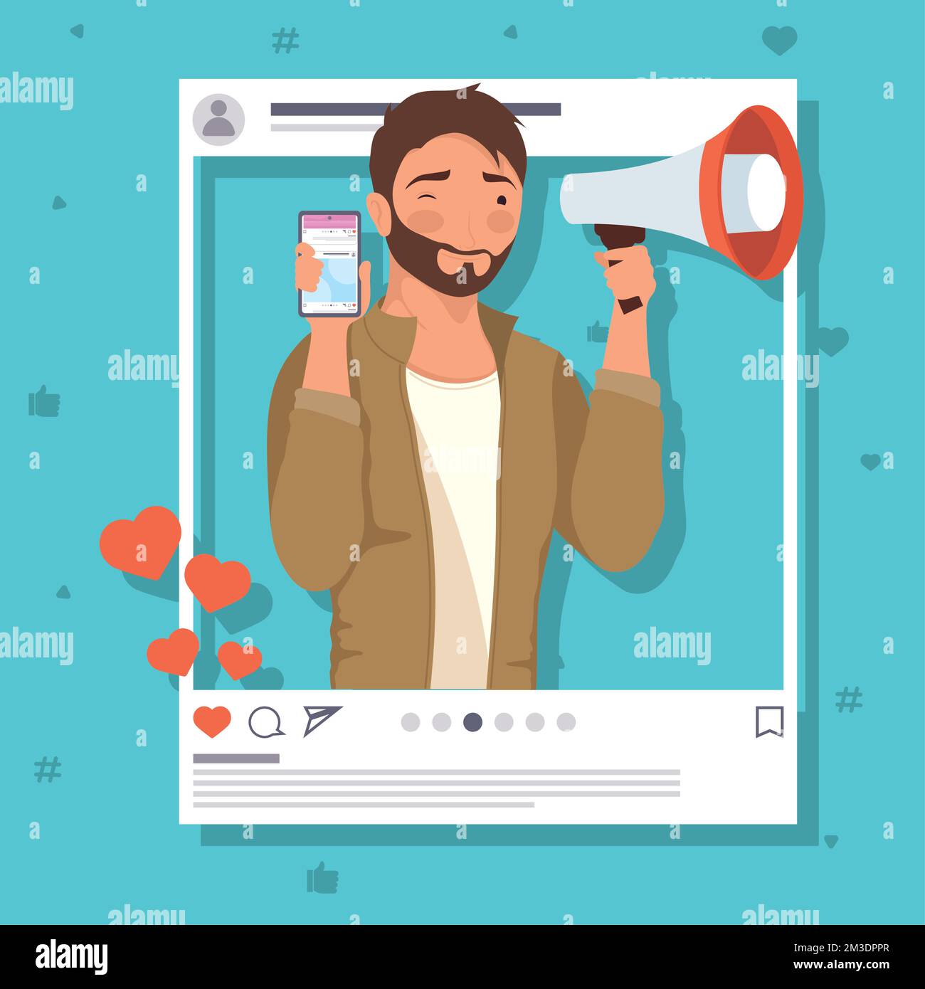 social media picture template icons Stock Vector Image & Art - Alamy
