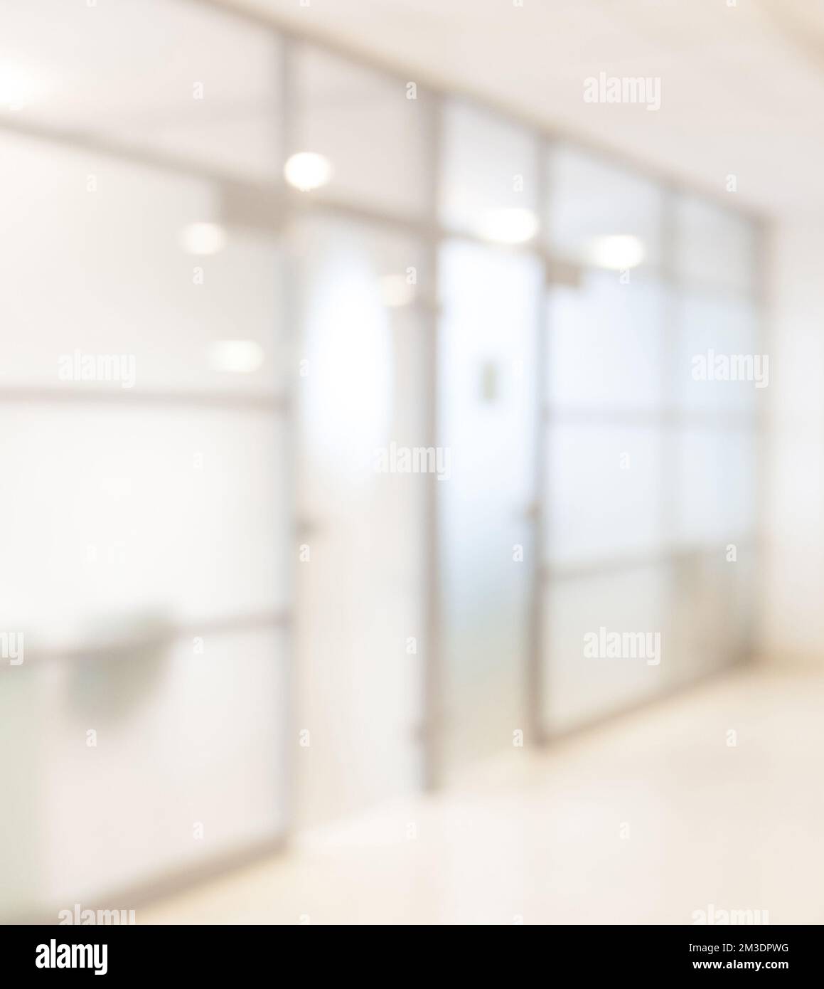 Blurred office interior space background, unfocused office place, blur ...