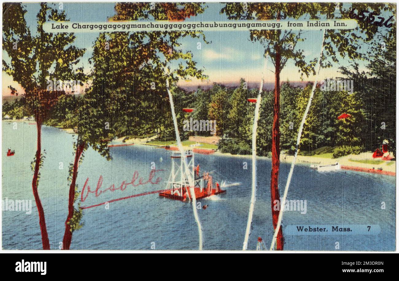Lake Chargoggagoggmanchauggagoggchaubunagungamaugg, from Indian Inn ...