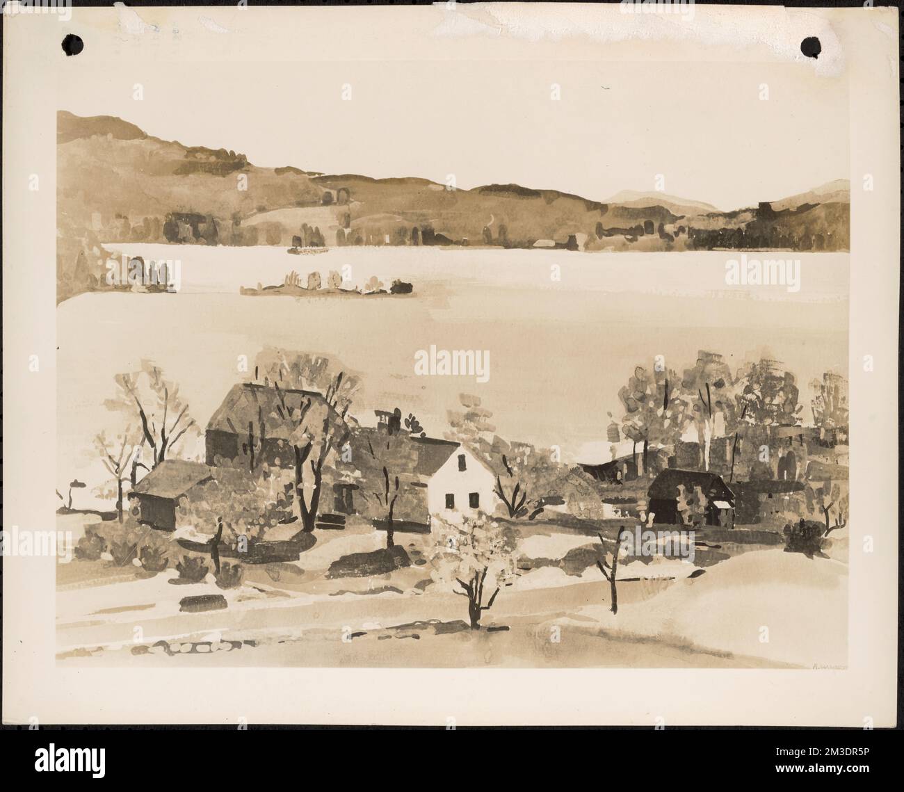 Lake Massasecum , Lakes & ponds. The Massachusetts WPA Federal Art ...
