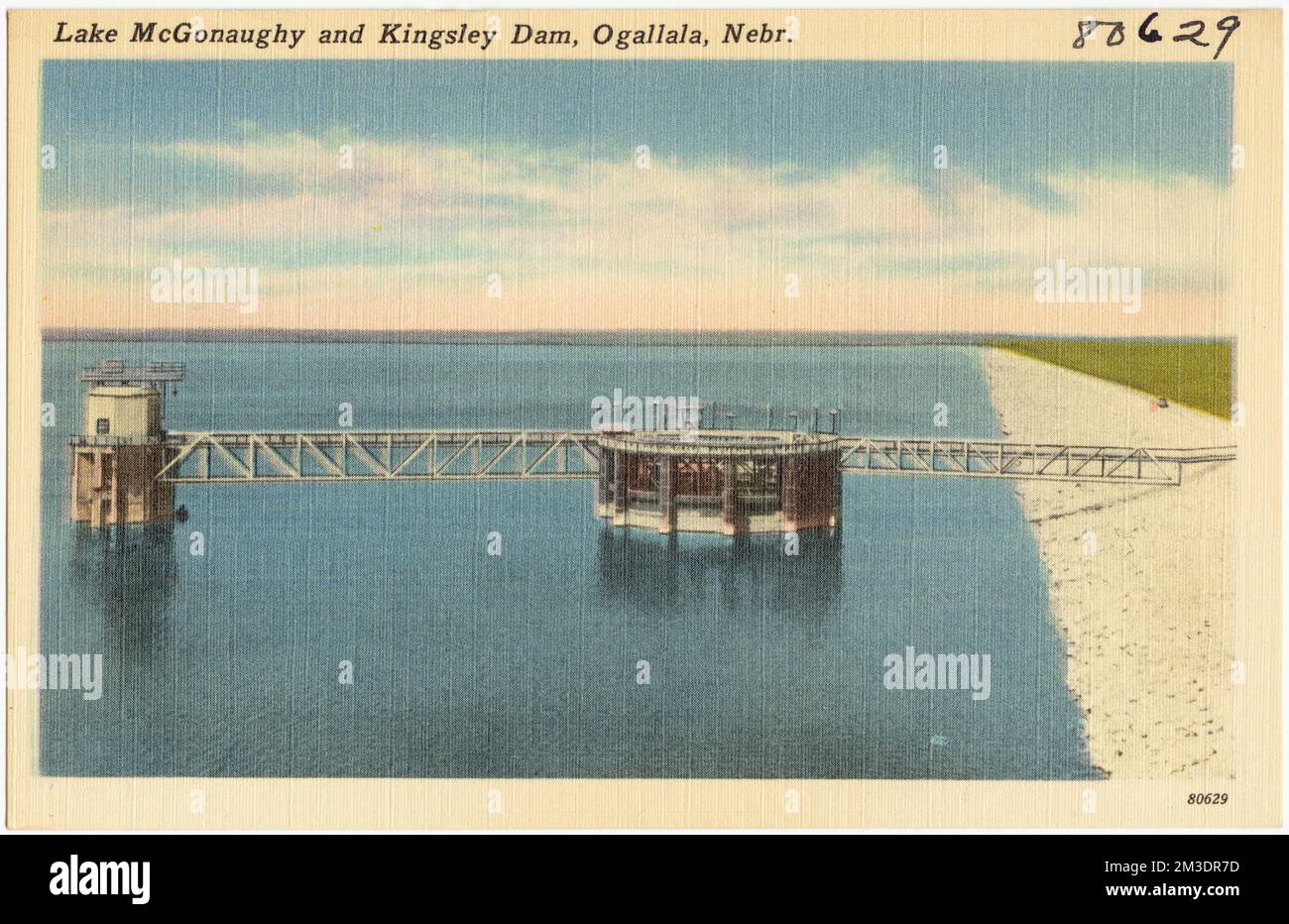 Lake McGonaughy and Kingsley Dam, Ogallala, Nebr. , Lakes & ponds, Dams ...