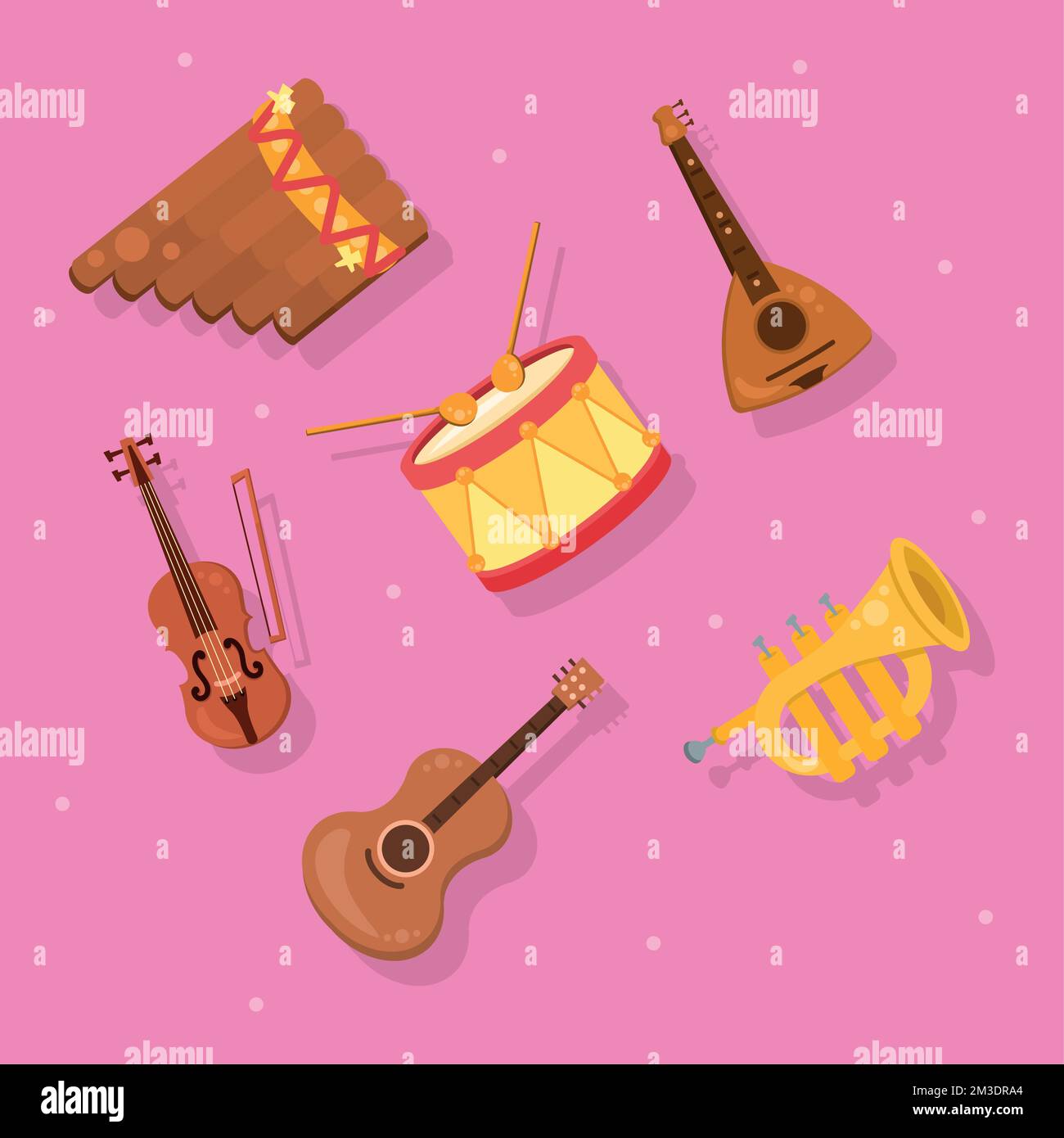 six instruments musical set icons Stock Vector Image & Art - Alamy