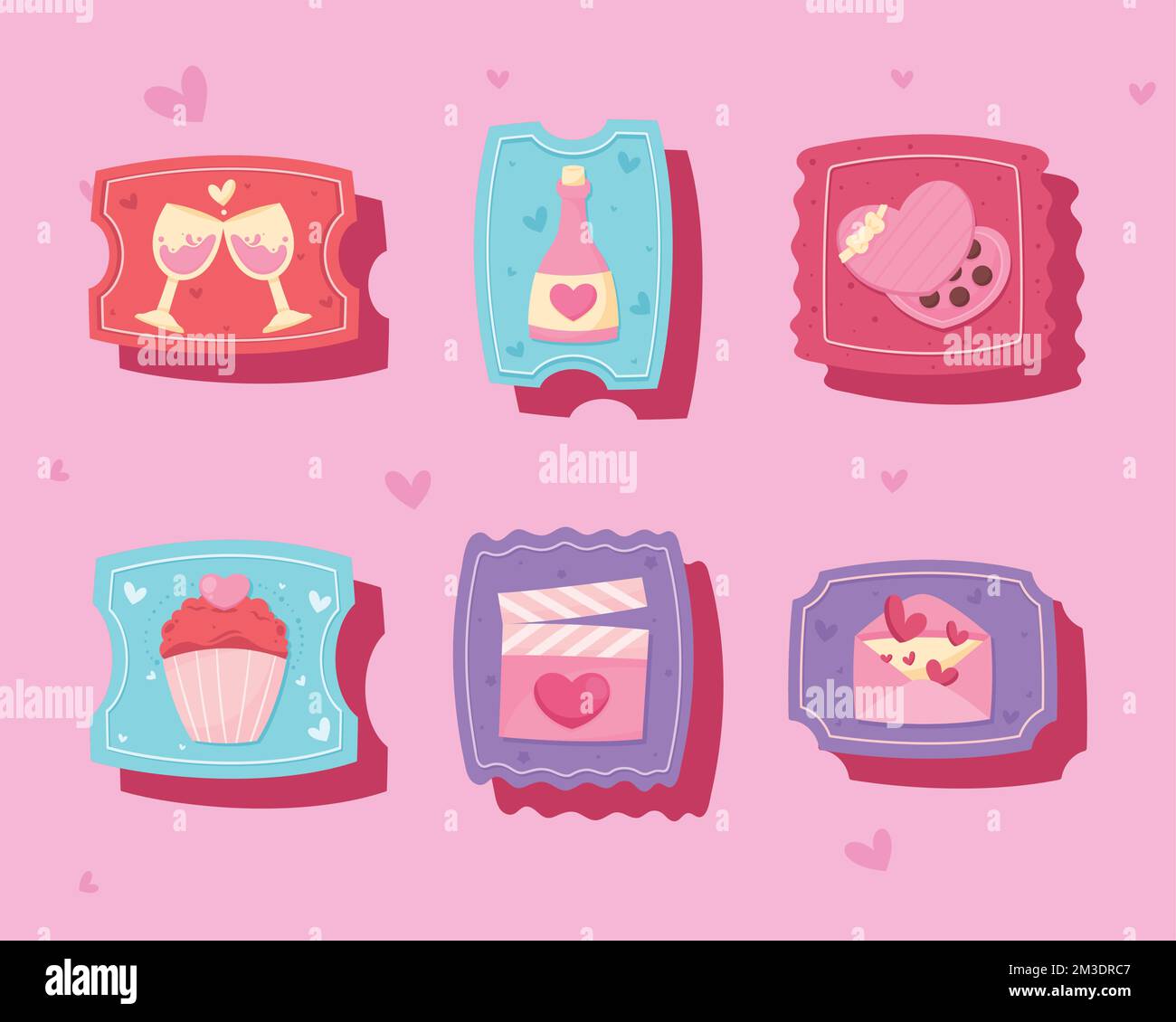 six love romantic set icons Stock Vector Image & Art - Alamy