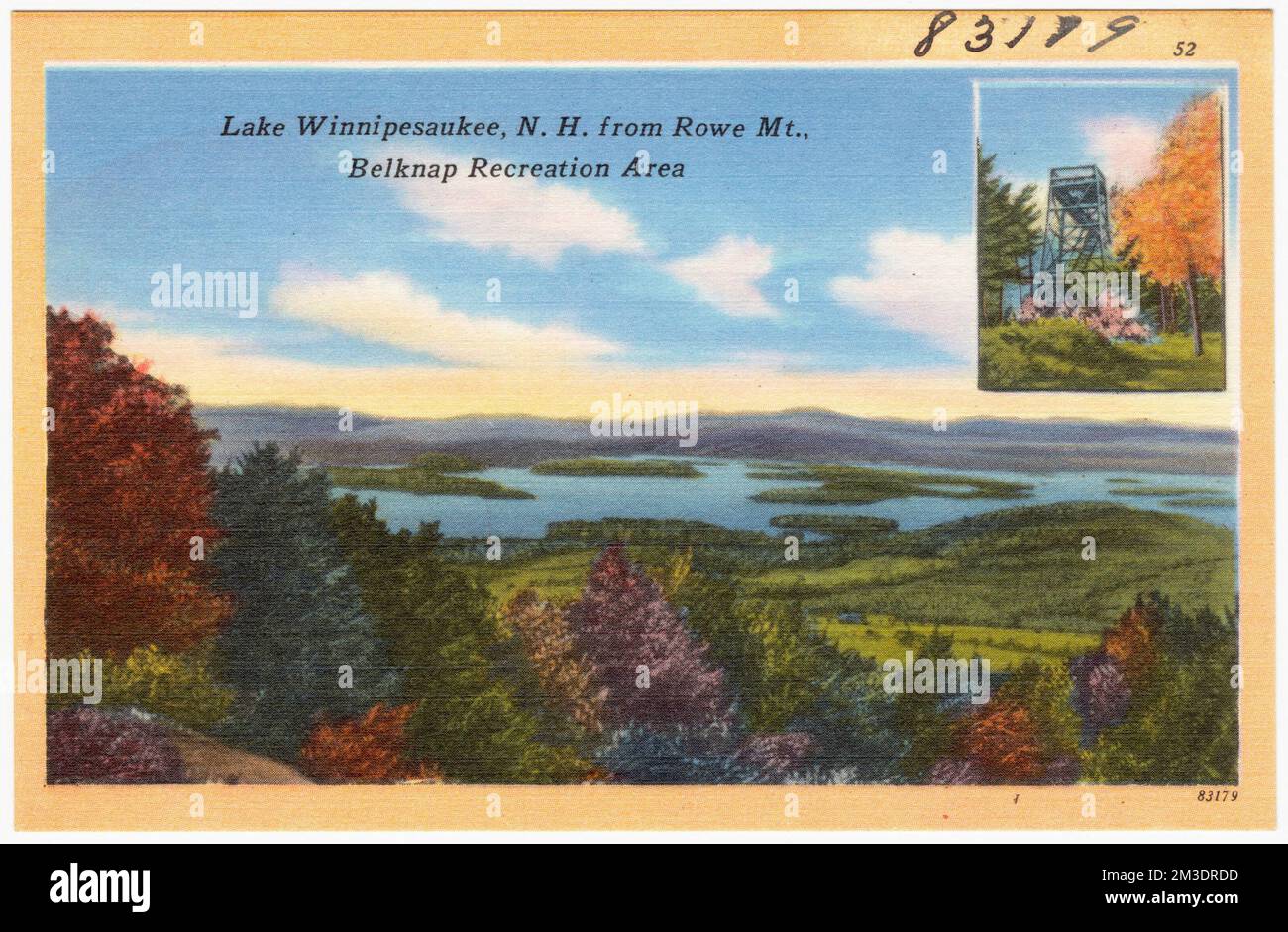 Lake Winnipesaukee, N.H. from Rowe Mt., Belknap Recreation Area , Lakes ...