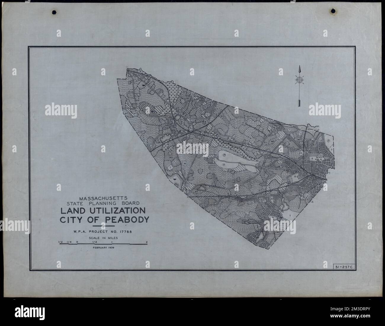 Land Utilization City of Peabody , Roads, Cities and towns, Land use ...
