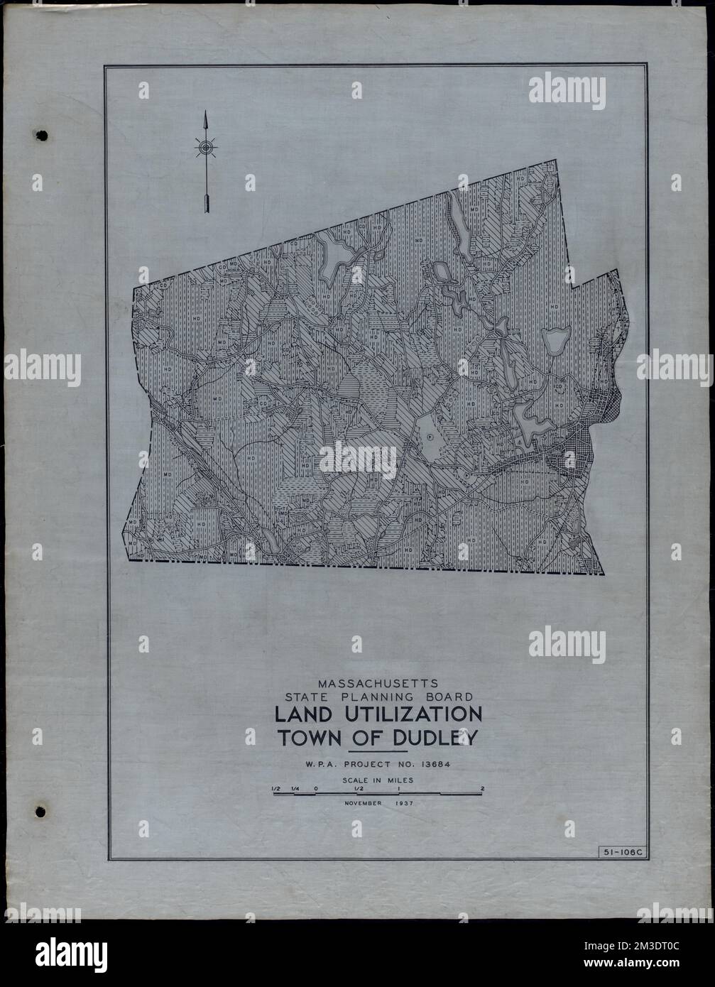 Land Utilization Town of Dudley , Roads, Cities and towns, Land use ...