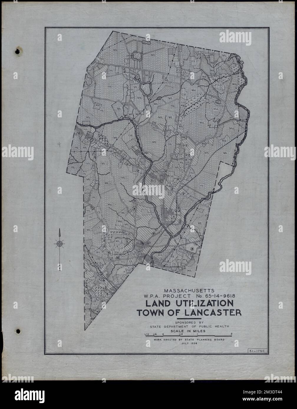 Land Utilization Town of Lancaster , Roads, Cities and towns, Land use ...