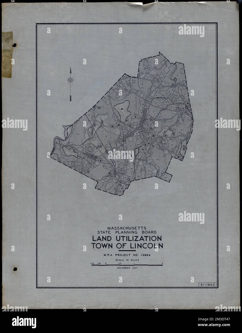 Land Utilization Town of Lincoln , Roads, Cities and towns, Land use ...