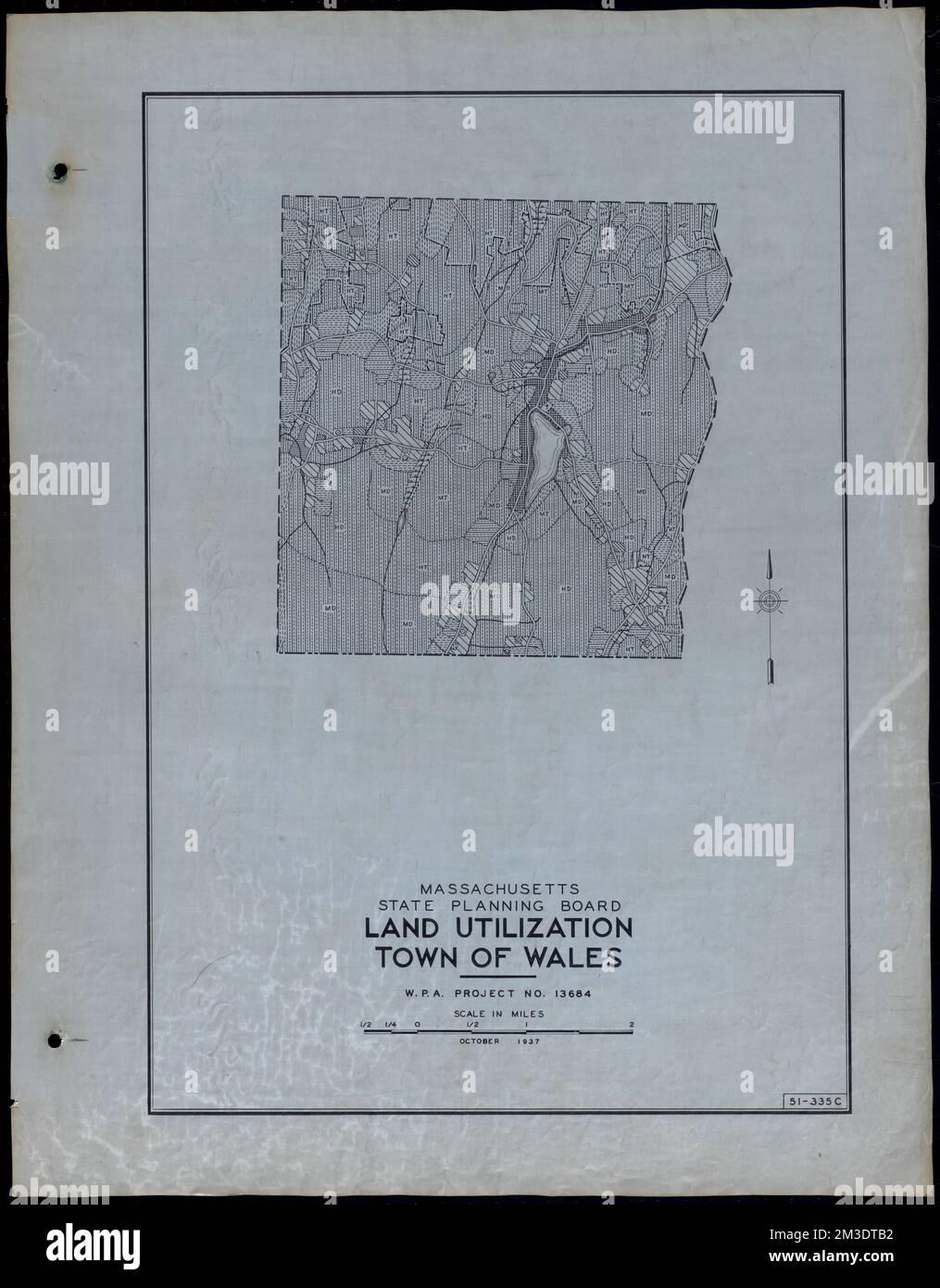 Land Utilization Town of Wales , Roads, Cities and towns, Land use ...