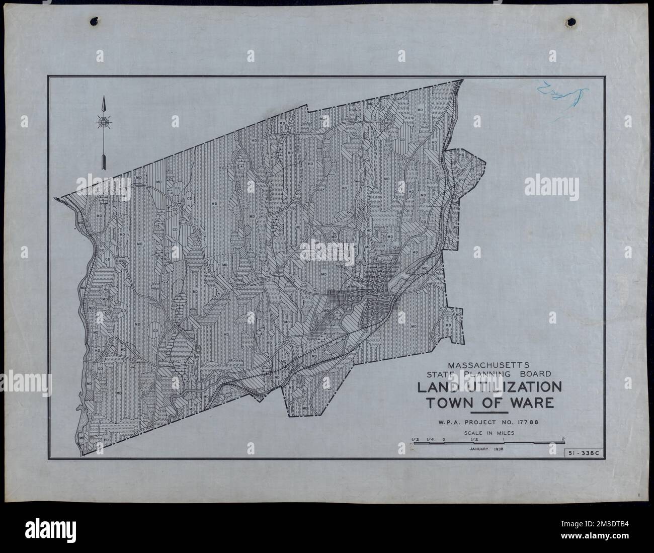 Land Utilization Town of Ware , Roads, Cities and towns, Land use ...
