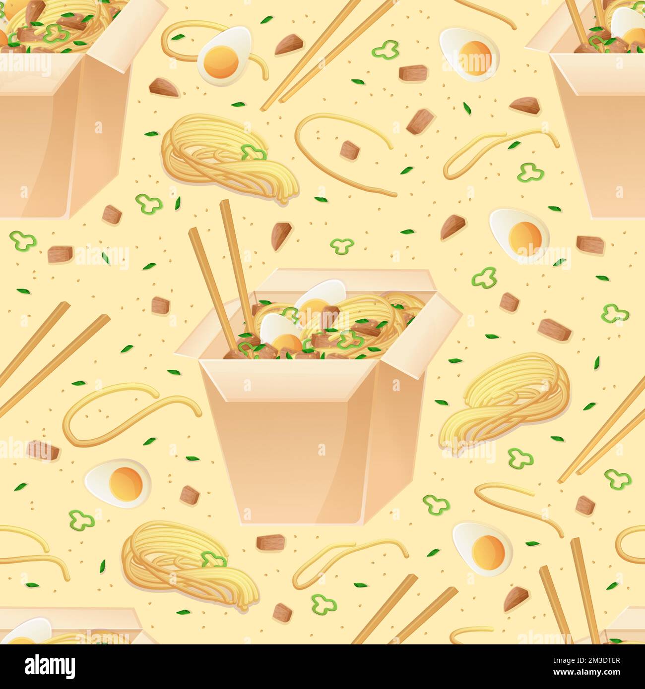 Cartoon noodle box hi-res stock photography and images - Alamy