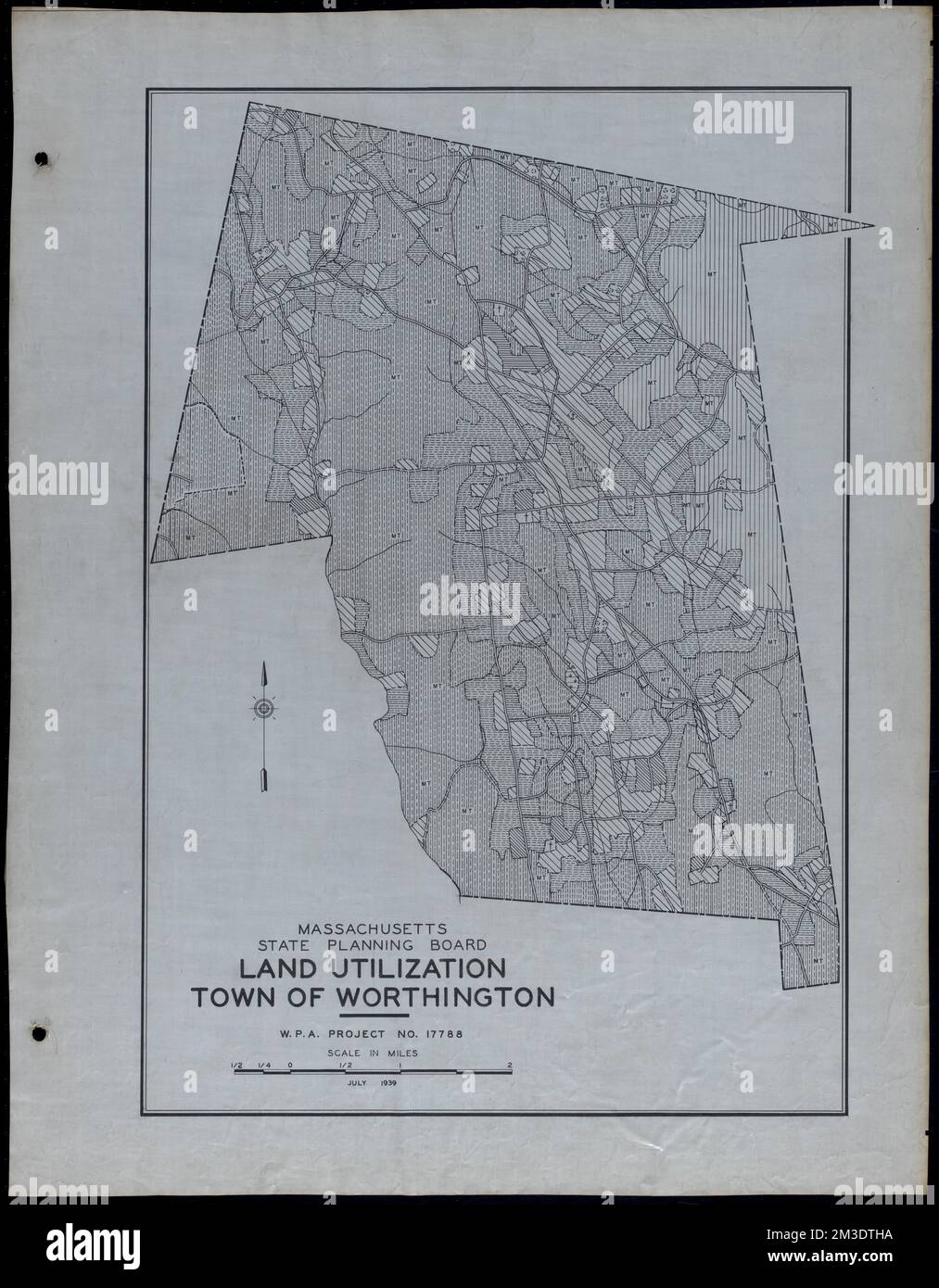 Land Utilization Town of Worthington , Roads, Cities and towns, Land ...