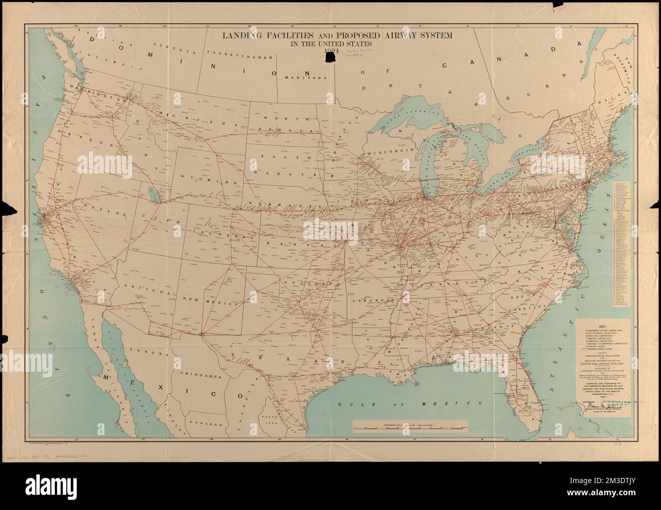 Landing facilities and proposed airway system in the United States ...