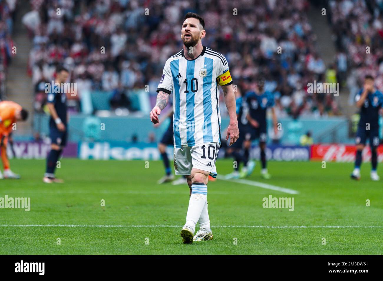 LUSAIL, QATAR - DECEMBER 13: Lionel Messi during the Semifinal match of ...