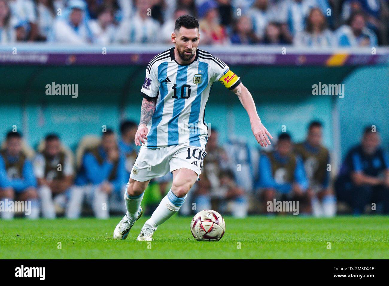 LUSAIL, QATAR - DECEMBER 13: Lionel Messi during the Semifinal match of ...