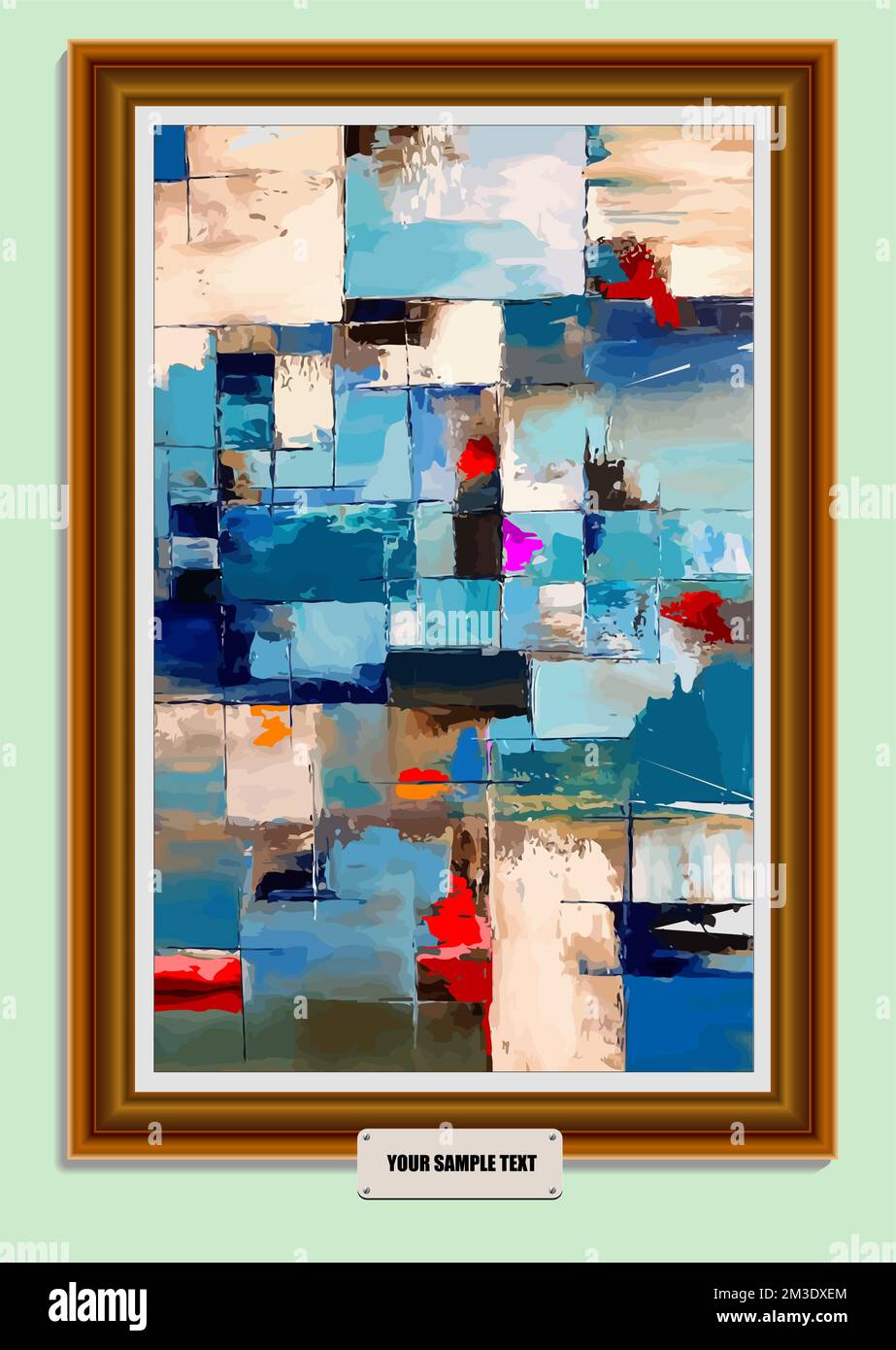 Abstract Modern Fine art. Beautiful oil painting . 3d color vector ...