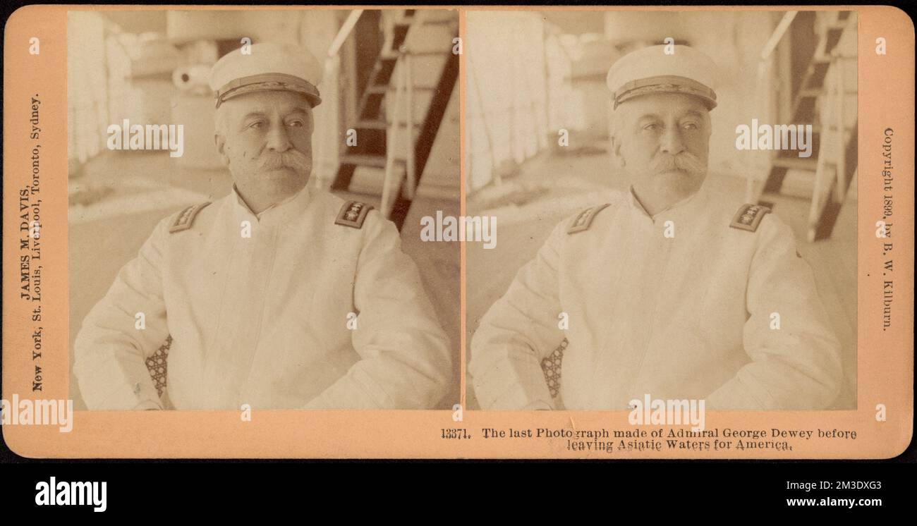 The last photograph made of Admiral George Dewey before leaving Asiatic ...