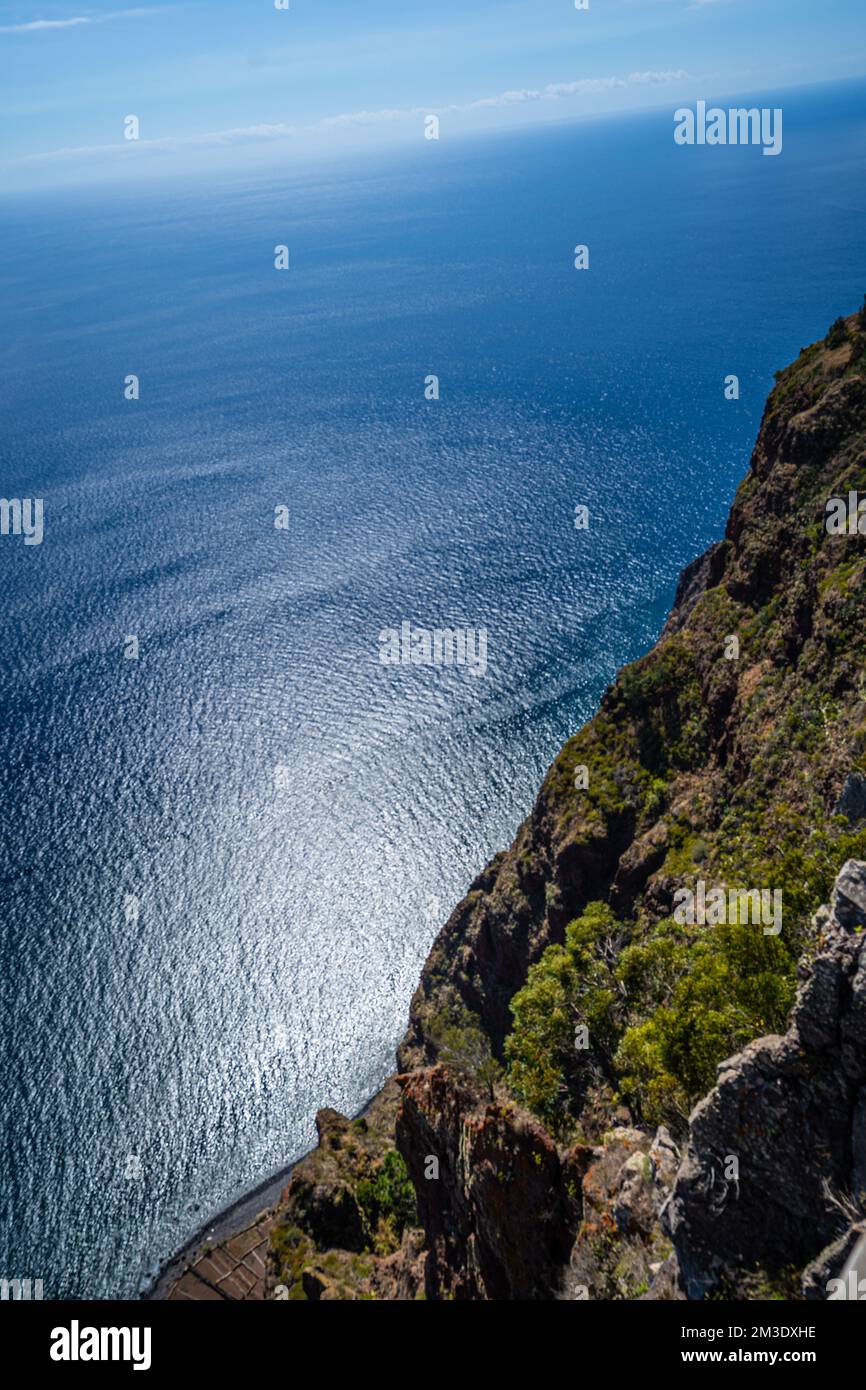 Cabo Girao Lookout on the island of Madeira - a view with a spectacular ...