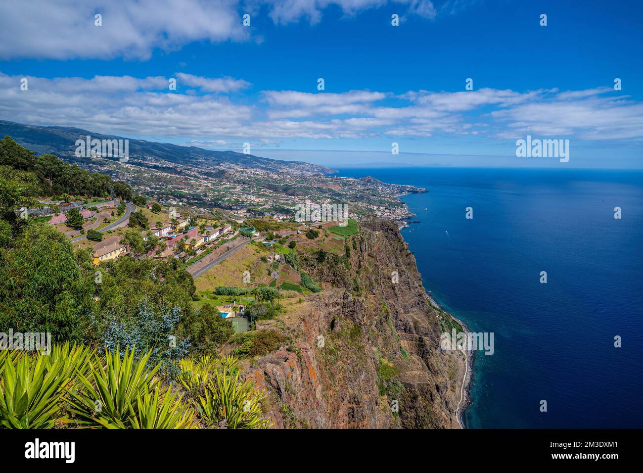 Cabo Girao Lookout on the island of Madeira - a view with a spectacular ...
