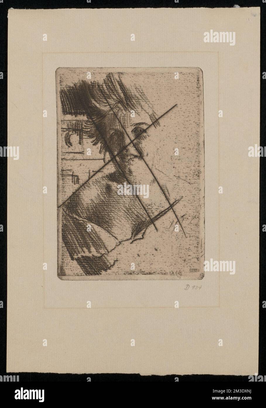 Laughing model I (soft ground etching) , Artists' models, Smiling Stock ...