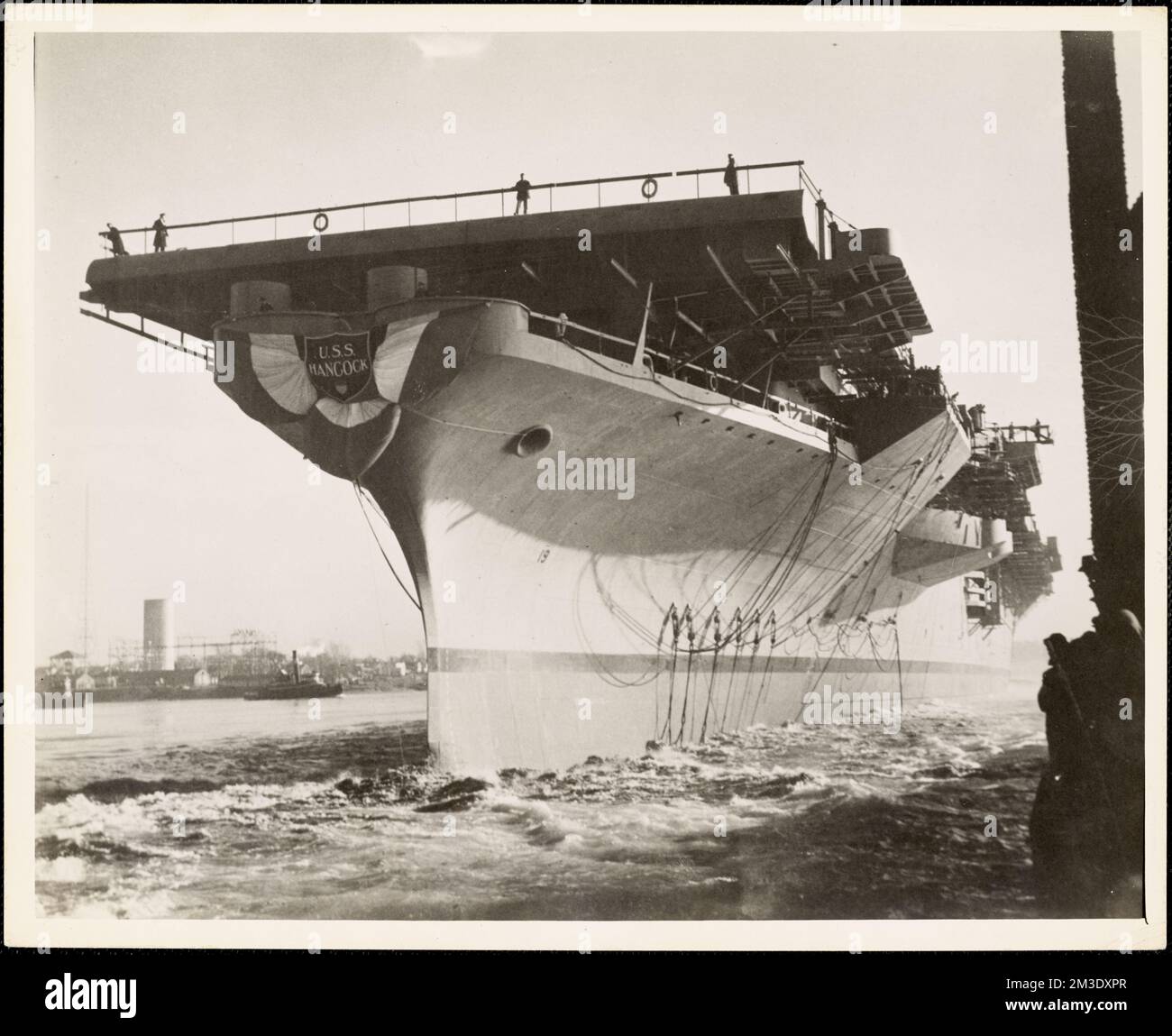 Launching of 27,000 ton carrier , Aircraft carriers, Launches, Quincy ...