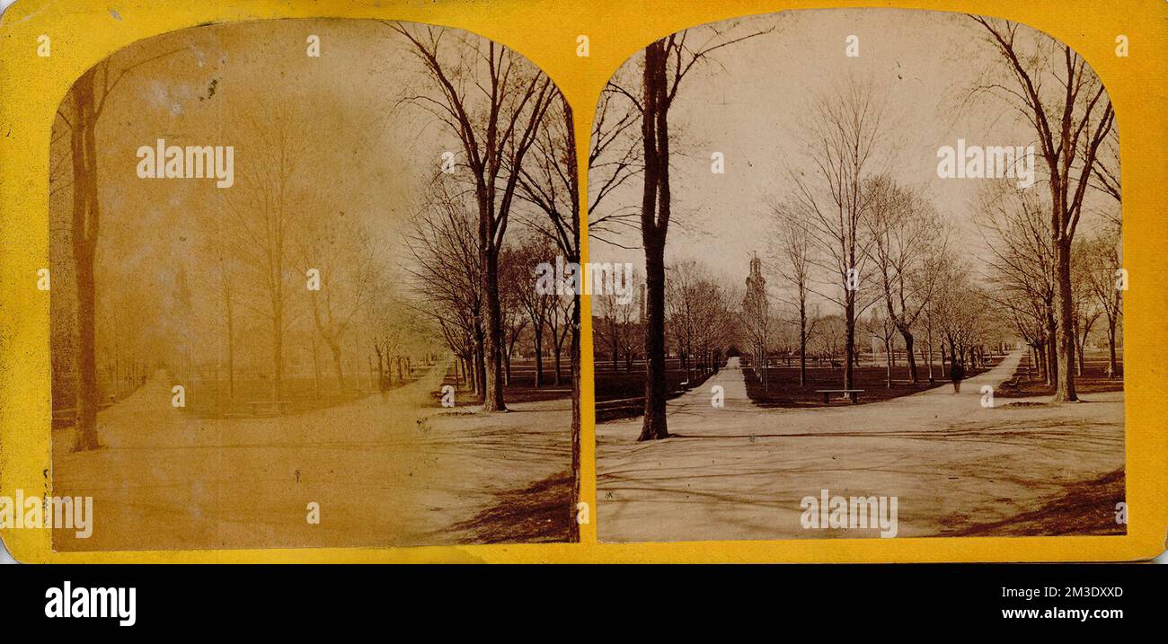 Lawrence Common from Jackson and Haverhill streets , Parks Stock Photo ...