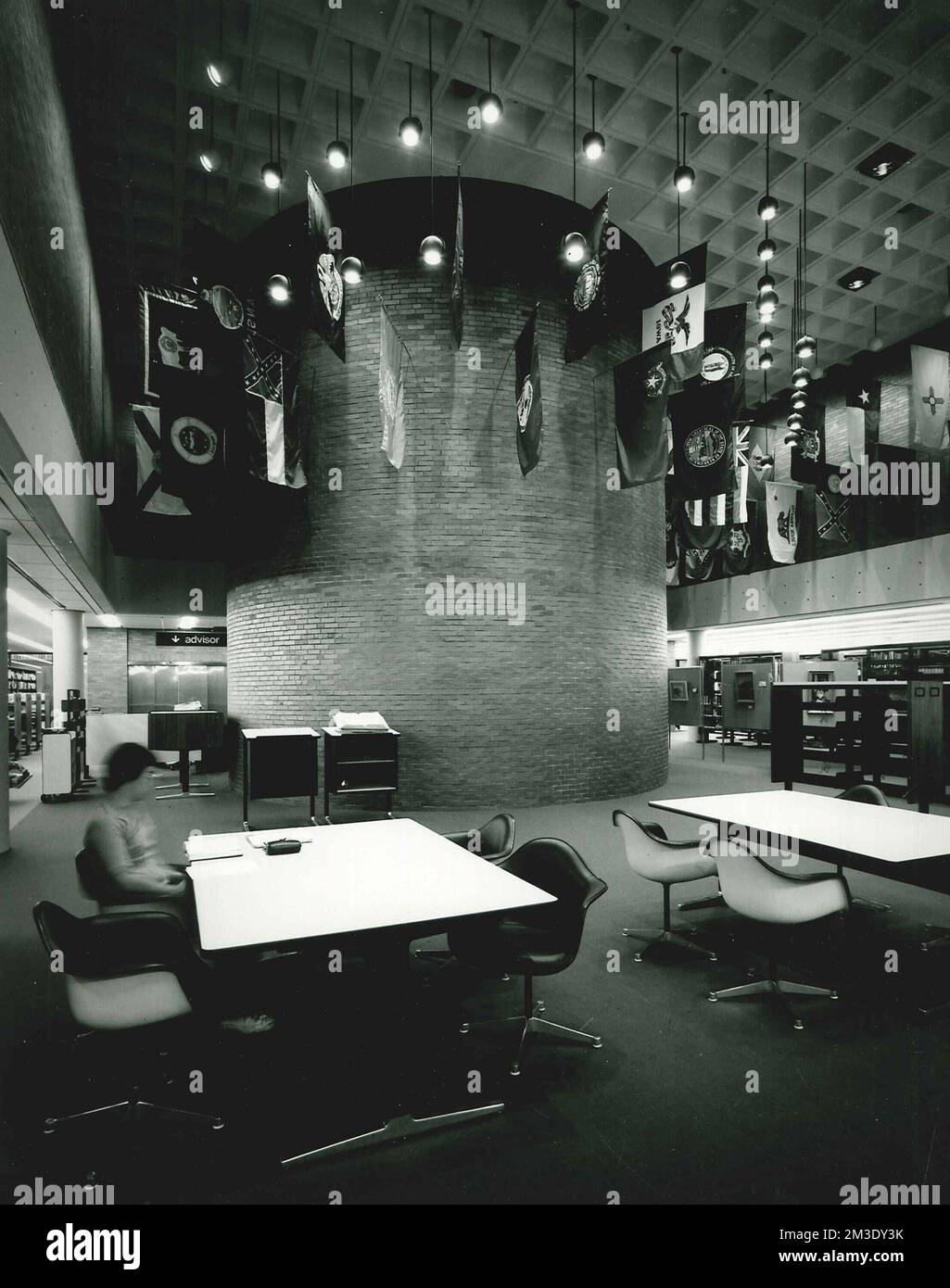 Lawrence Public Library interior , Public libraries, Interiors, Flags ...