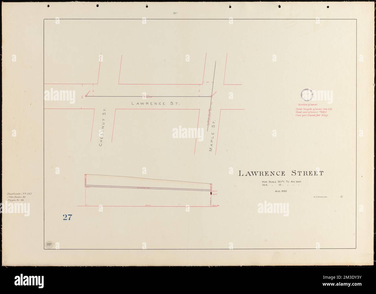 Lawrence Street , Sewers, Streets. Lawrence Stock Photo - Alamy