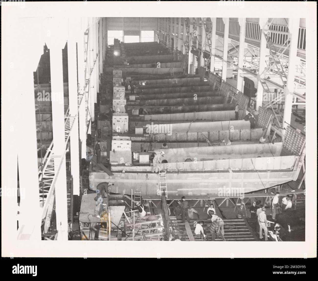 LCM(3) Tank Lighter 50 ft. built by NYBos Scene showing production line ...
