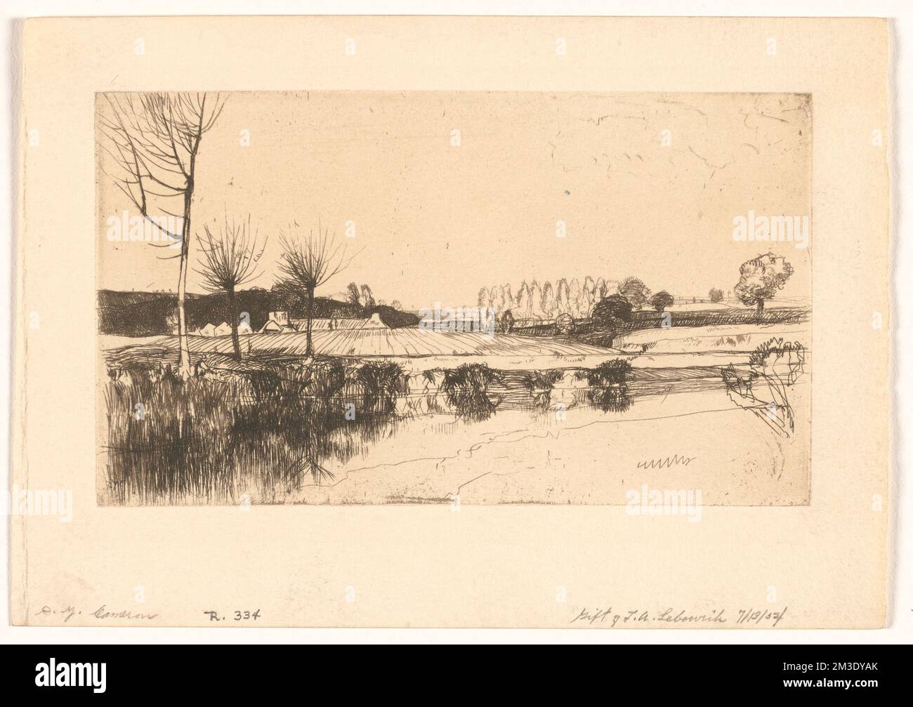 The Lea, near Ryehouse , Rivers, Ruins. Sir David Young Cameron (1865 ...