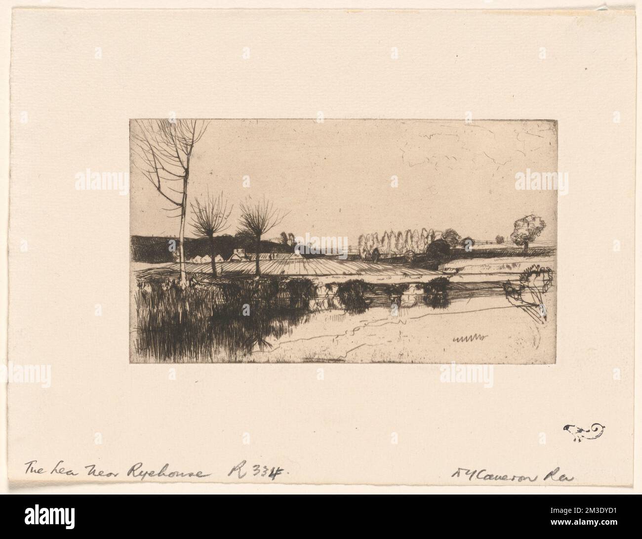 The Lea, near Ryehouse , Rivers. Sir David Young Cameron (1865-1945 ...