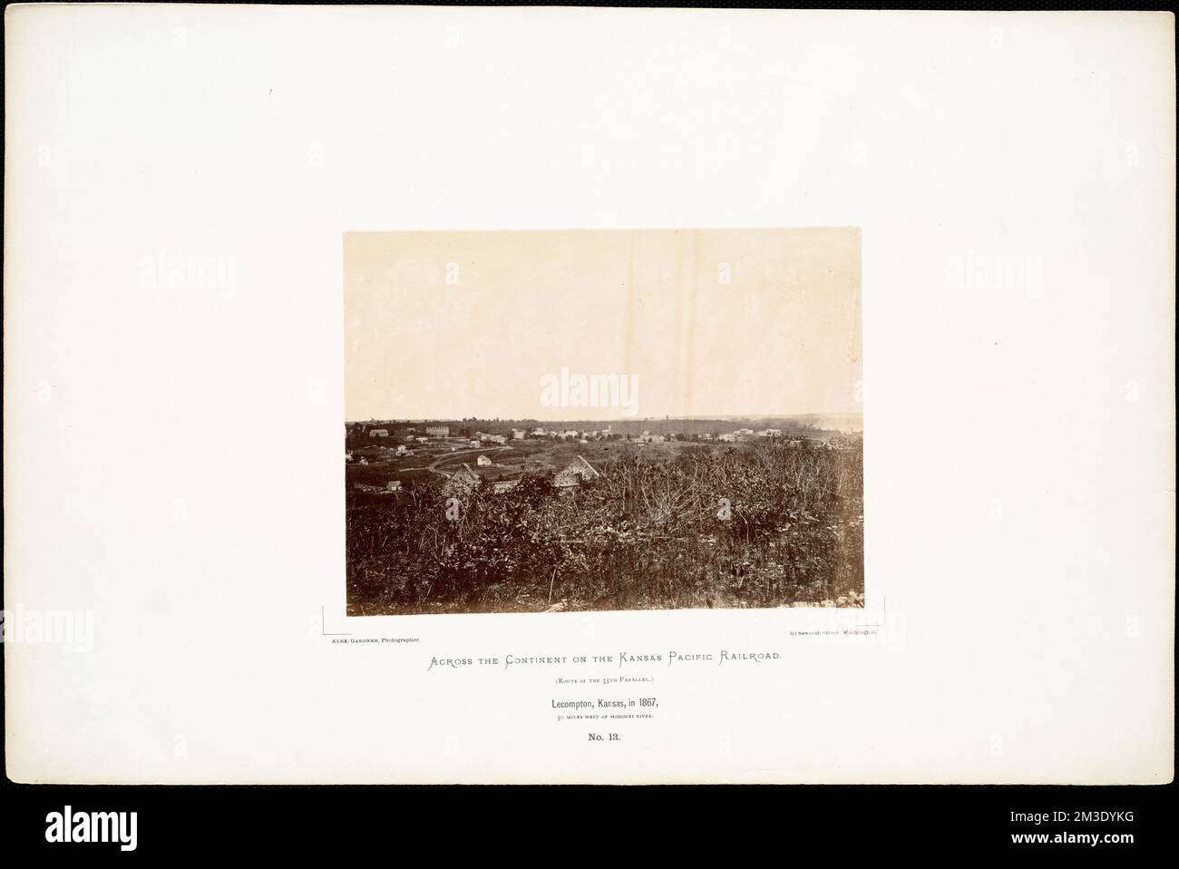 Lecompton, Kansas, in 1867, 50 miles west of Missouri River. , Cities ...