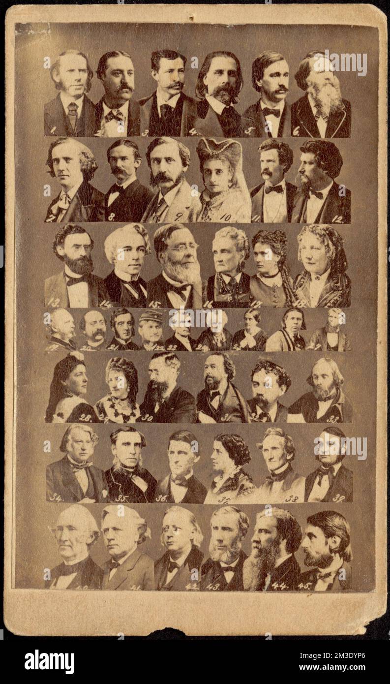 The lecture platform , Carte de Visite Collection Stock Photo - Alamy