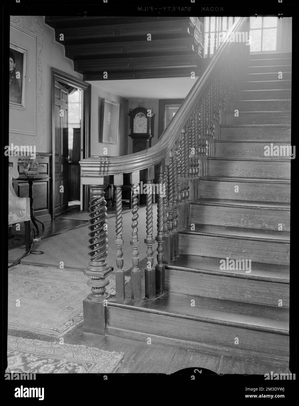 Lee Mansion, Stairs , Interiors, Stairways. Samuel Chamberlain ...