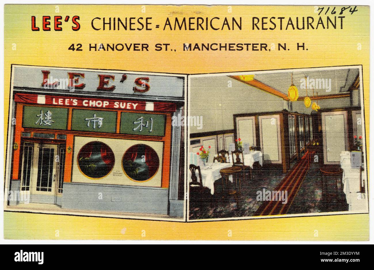 Lee's Chinese-American Restaurant, 42 Hanover St., Manchester, N.H ...