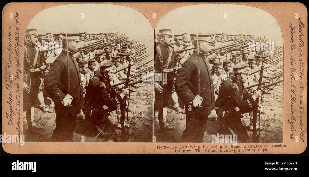 The left wing preparing to repel a charge of Russian infantry - the ...