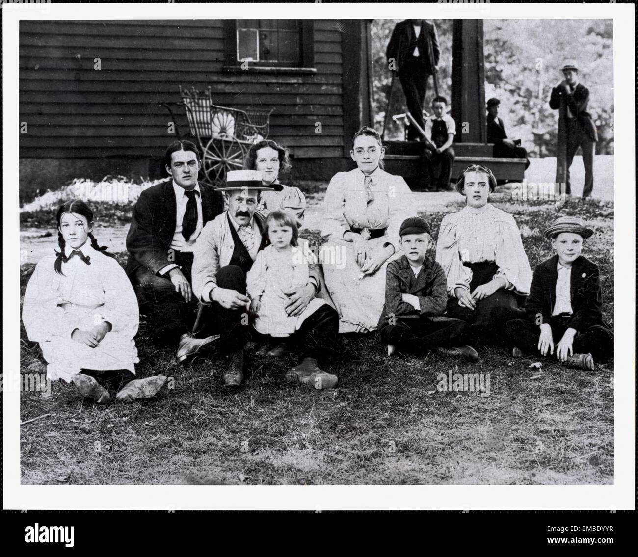 Lee's store ,. Wayland Free Public Library Cage Collection Stock Photo ...